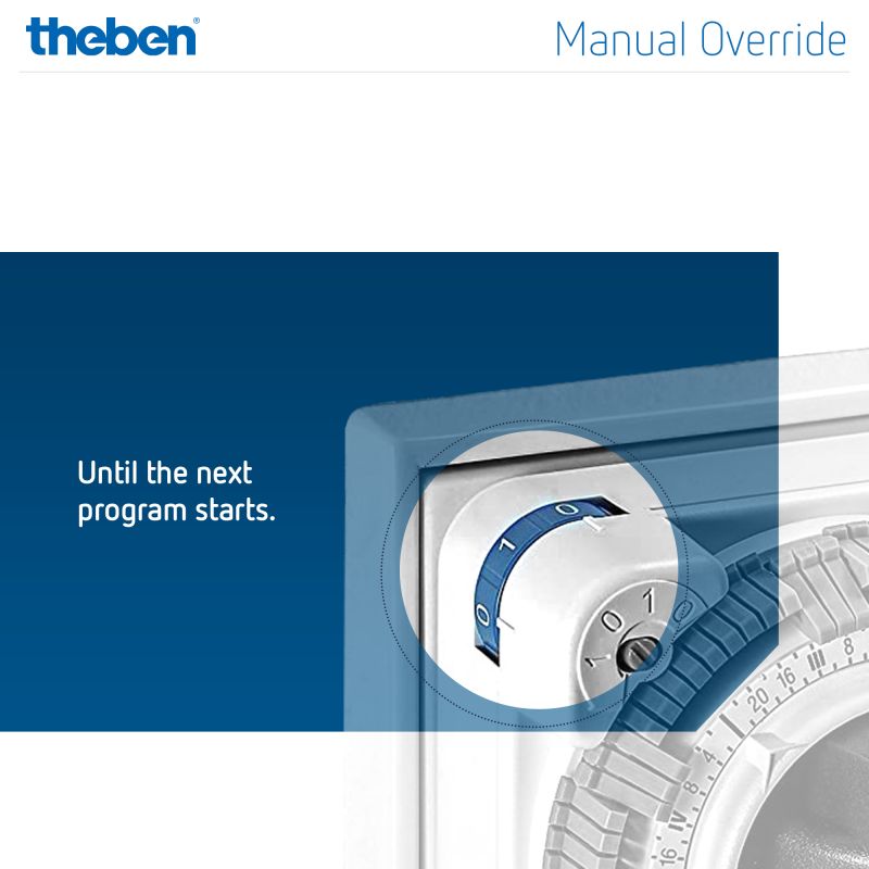 Analoge Zeitschaltuhr/Steckdosen Schaltuhr theben-timer 26